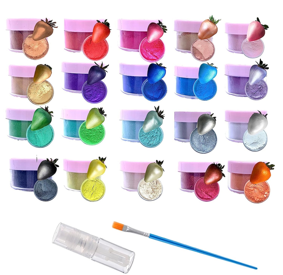 Edible Glitter LUSTER DUST for Cake Decoration, Food Chocolate Coloring ...