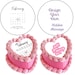 Burn Away Cake, Edible Images With Hidden Message, Valentine Heart Love ...