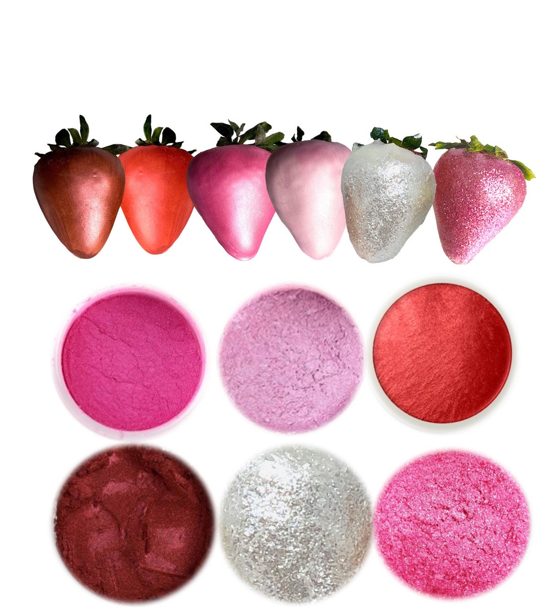 Valentine Edible Petal Luster Dust /edible Glitter Set 6 Colors Cake ...