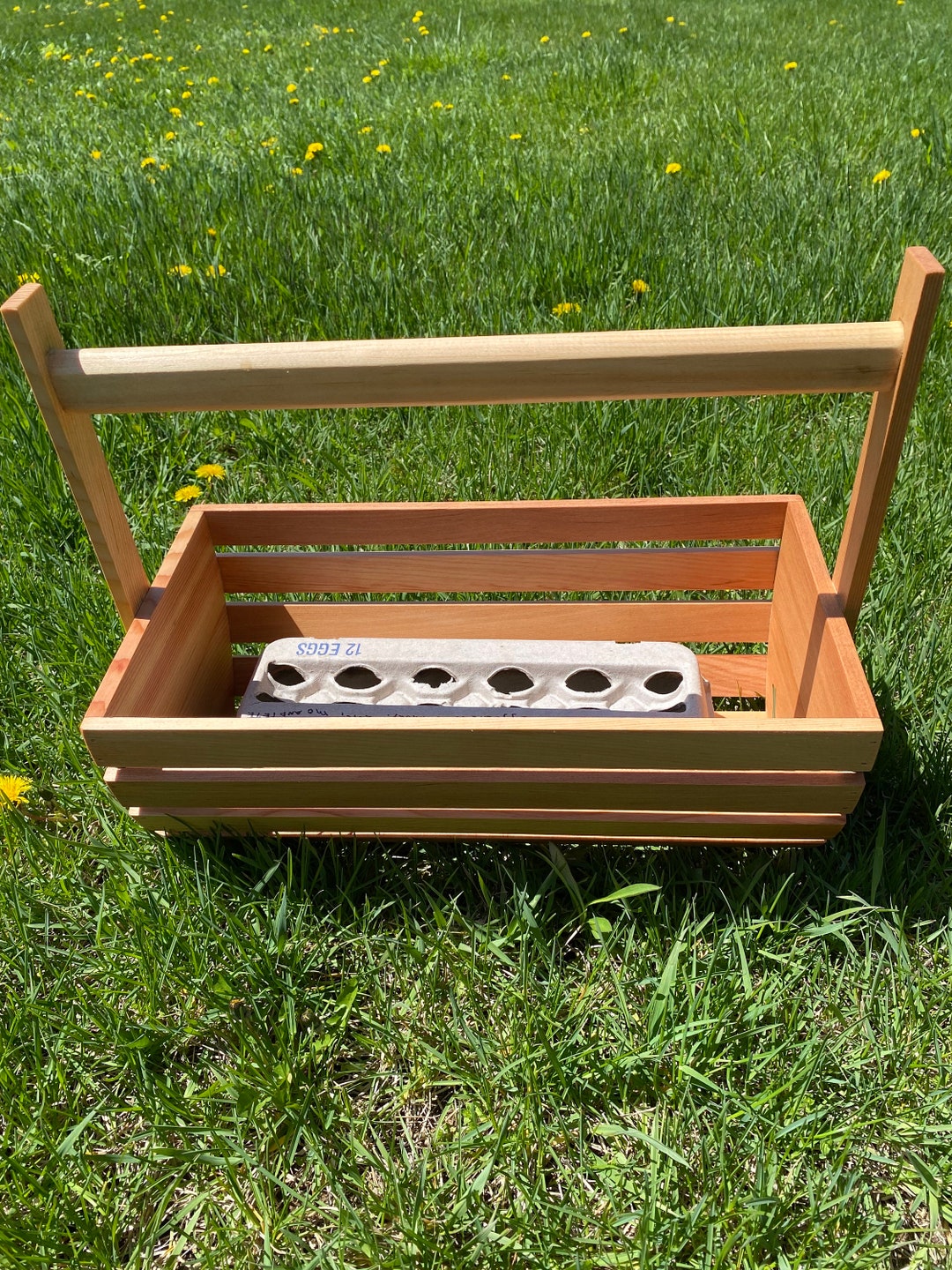 Custom Wood Totes egg Crates, Garden Tote, Anything Baskets. Hand Made ...