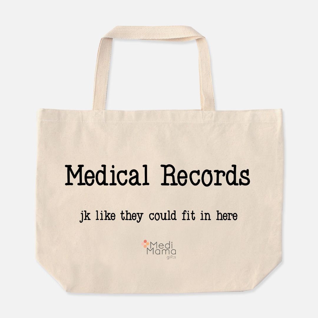 Medical Records Oversized Tote, Medical Tote, Medical Mama, Medical Bag ...