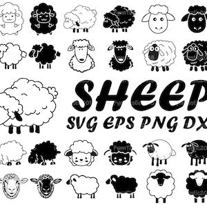 Sheep Svg Sheep Png Sheep Eps Sheep Dxf cut File - Etsy Canada