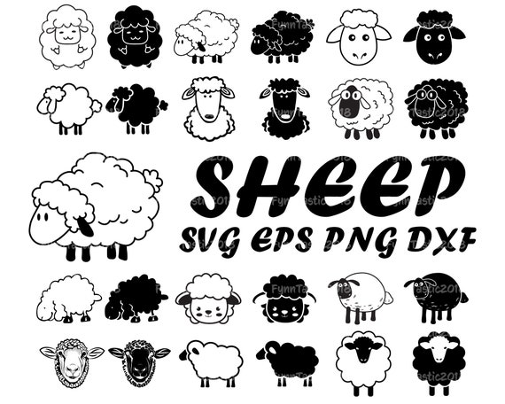 Sheep Svg Sheep Png Sheep Eps Sheep Dxf cut File | Etsy