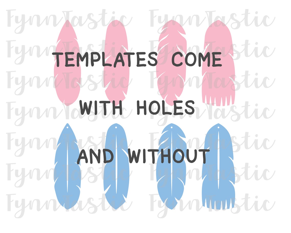 Feather Earring Templates Feather Earring SVG Cricut Earring Template ...