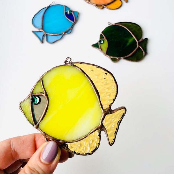 Stained Glass Fish - Etsy