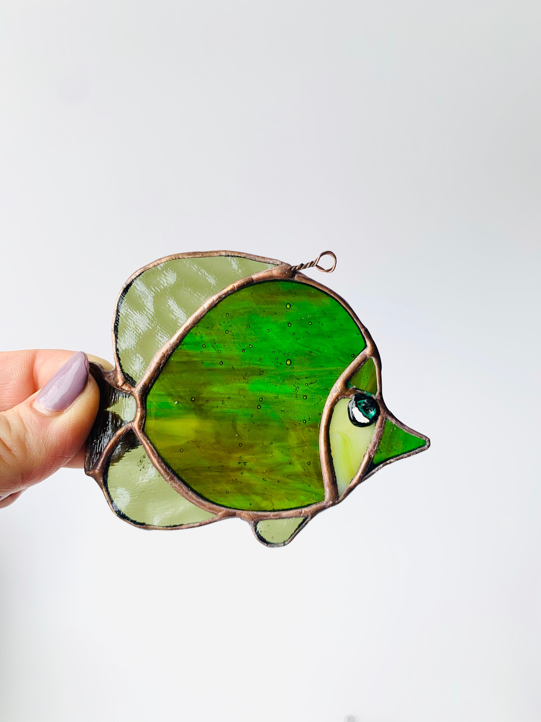 Stained Glass Fish Creative Underwater Art Unique Sea Creature Decor ...