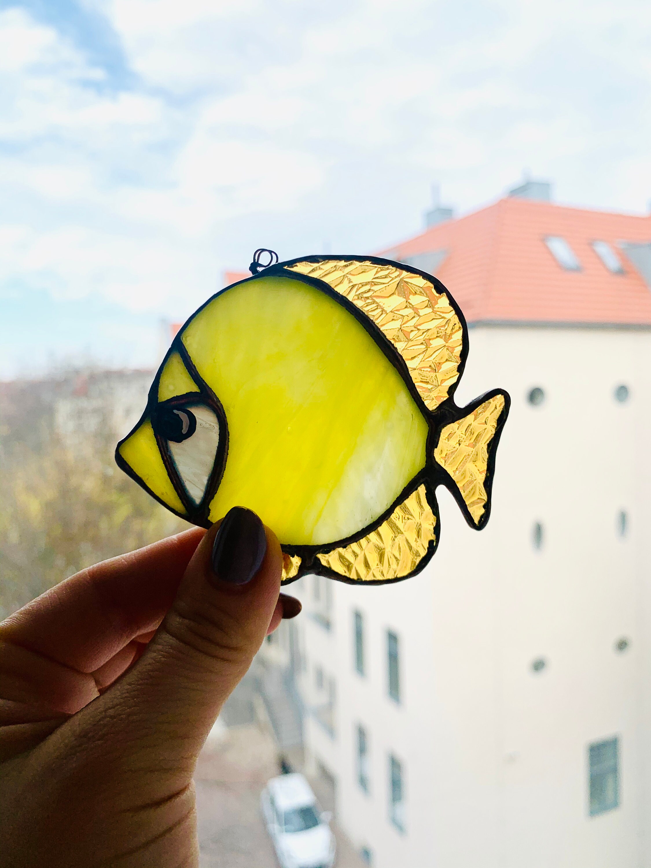 Stained Glass Fish Creative Underwater Art Unique Sea Creature Decor ...