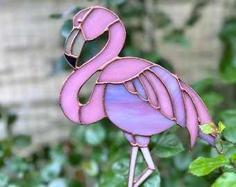 Made to Order Only Pink Flamingo's Panel is SOLD Stained - Etsy
