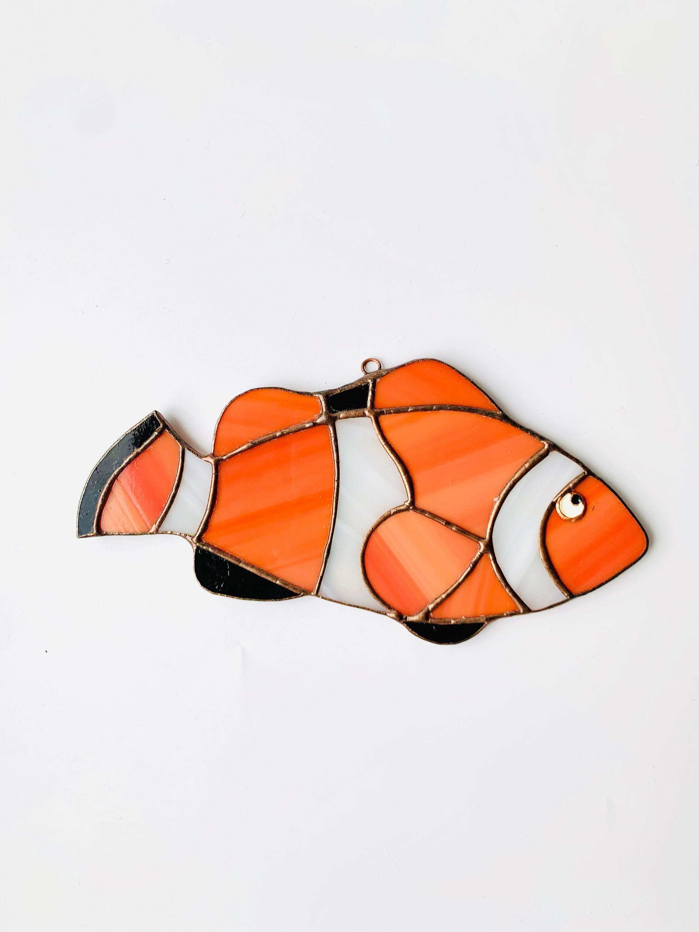 Stained Glass Tiffany Fish Nemo Suncatcher Fish Lover Gift Fisherman ...