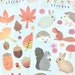 Fall Season Sticker Sheet Acorn Sticker, Autumn Sticker, Squirrel ...