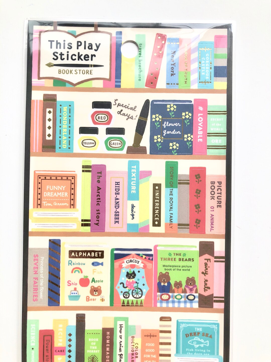 Library Sticker Sheet Book Sticker, Reading Sticker, Study Sticker ...
