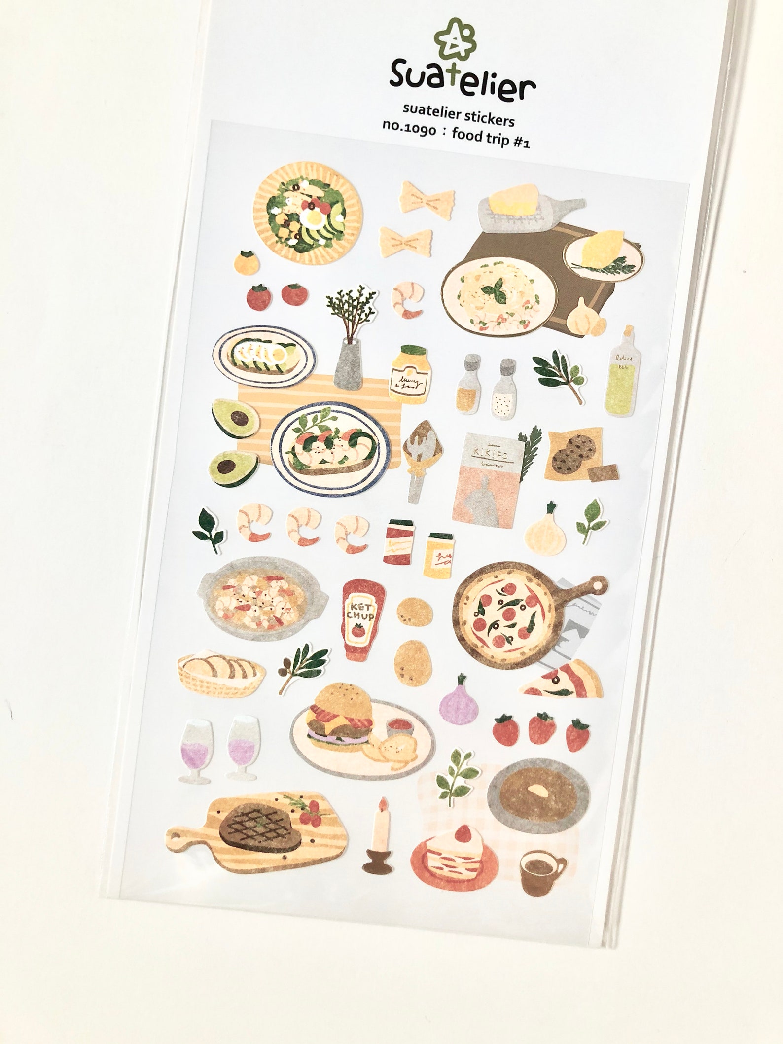 Picnic Food Sticker Sheet Hamburger Sticker Steak Sticker - Etsy