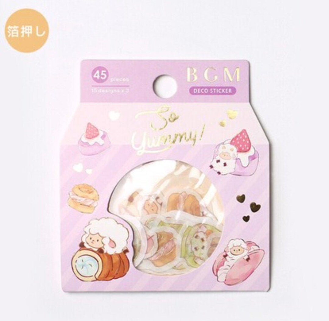 Sheep and Dessert Sticker Flakes Cream Puff Sticker Dessert - Etsy