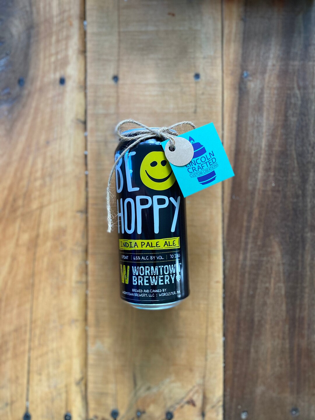 Wormtown Brewery be Hoppy Craft Beer Candle 100% Soy Wax Handmade ...
