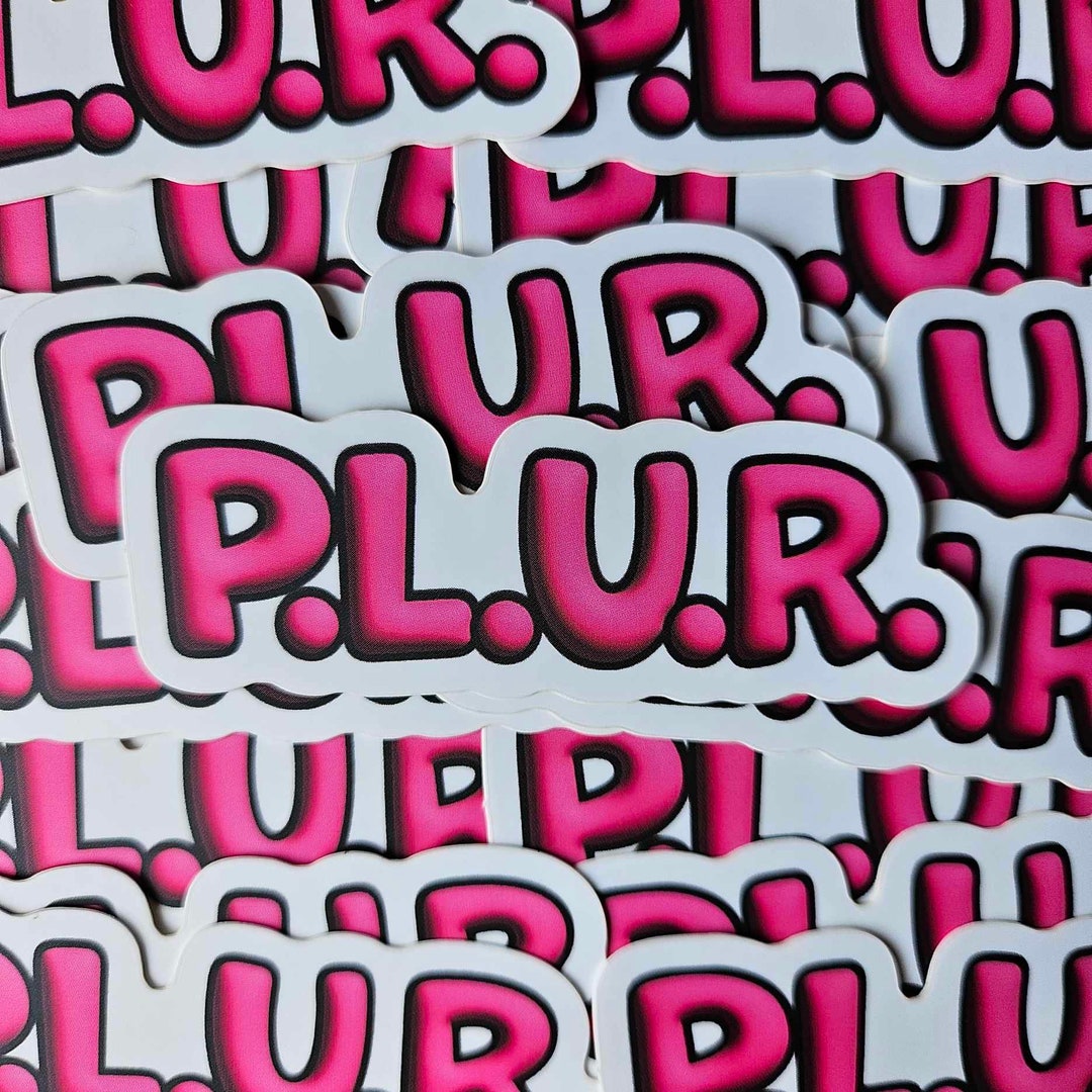 PLUR Sticker - Etsy