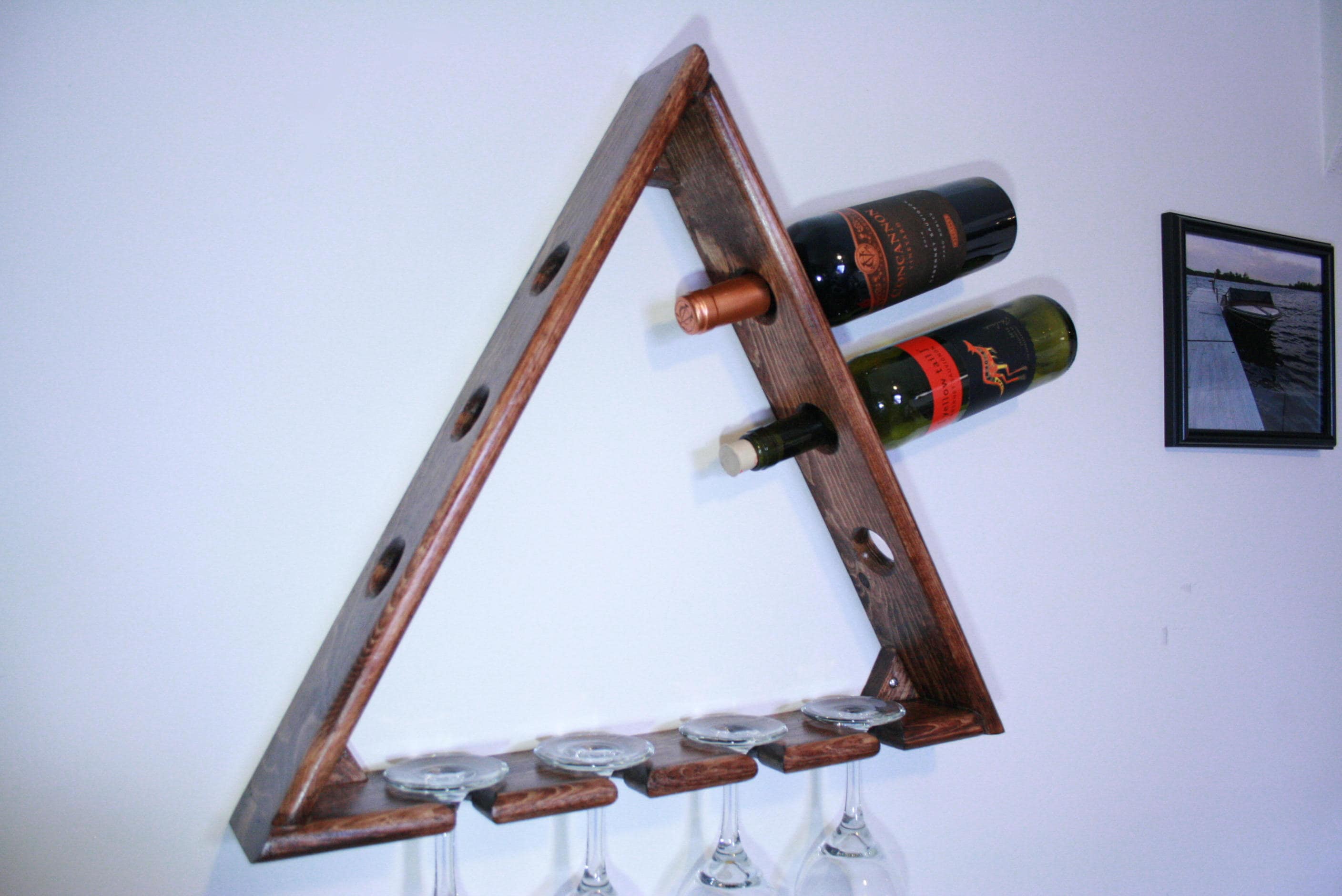 Triangle Wine Rack - Etsy