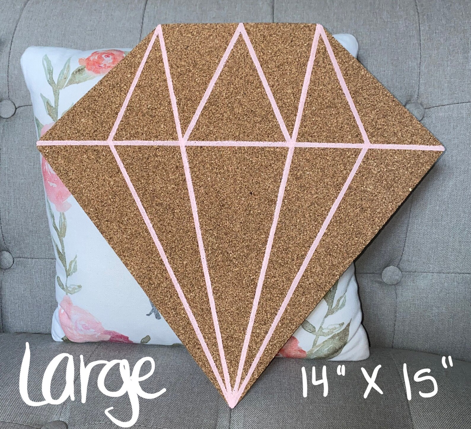 Diamond Corkboard Wall Decor - Etsy