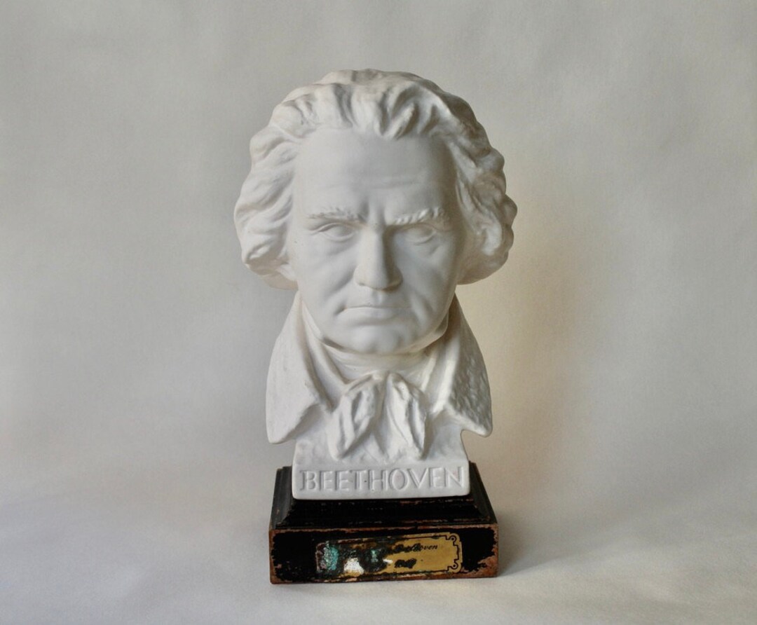 Beethoven Bust Plaster Goebel Old Antique Vintage Old - Etsy