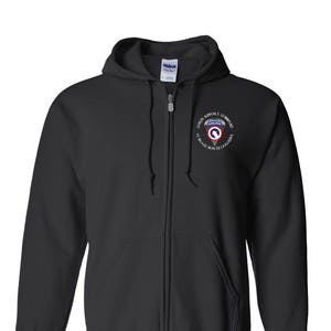 1st Sustainment Command-coscom (airborne) Embroidered Hooded Sweatshirt ...