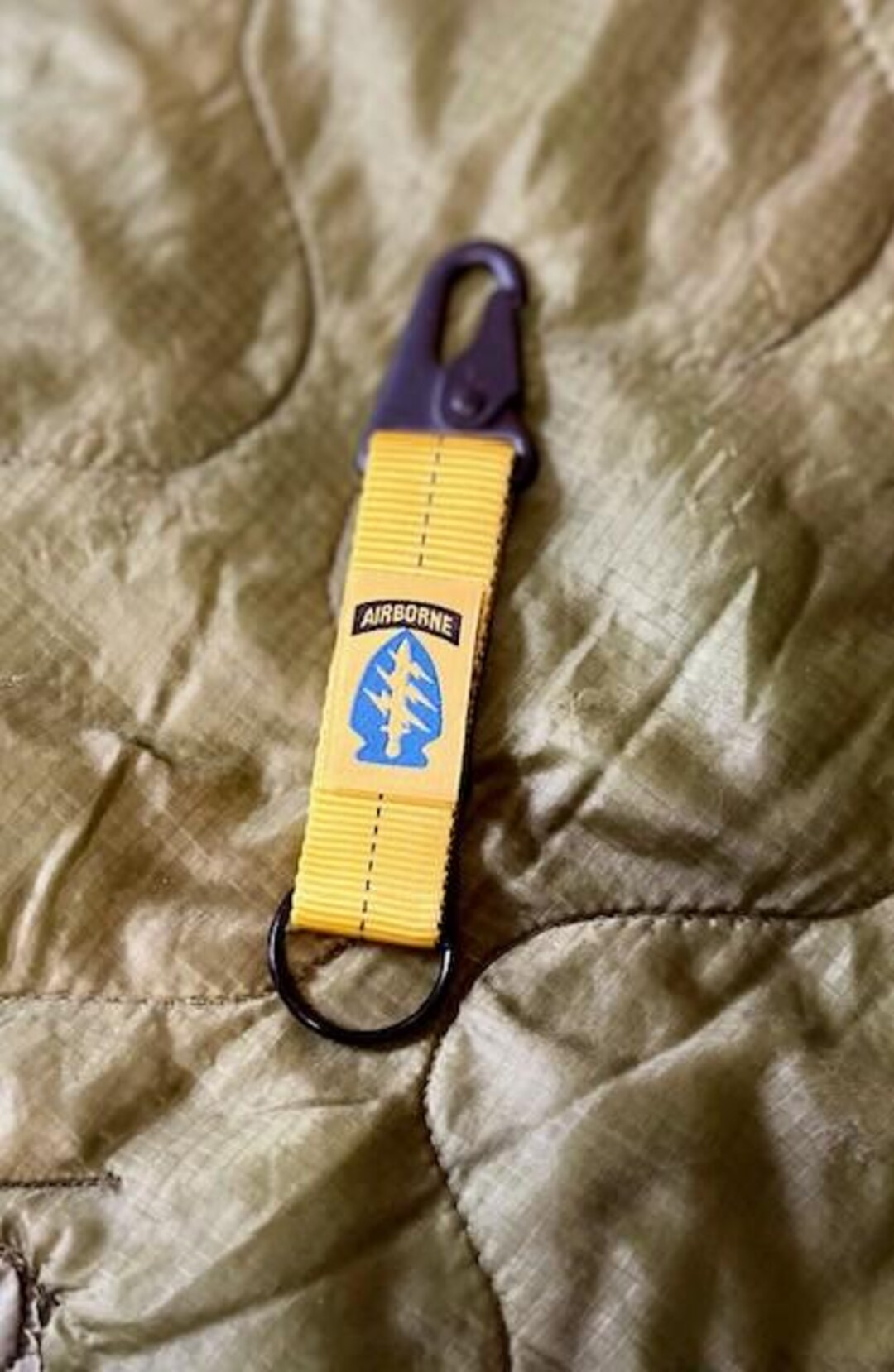 U.S. Army Special Forces USA Made Static Line Key Chain-17069 - Etsy