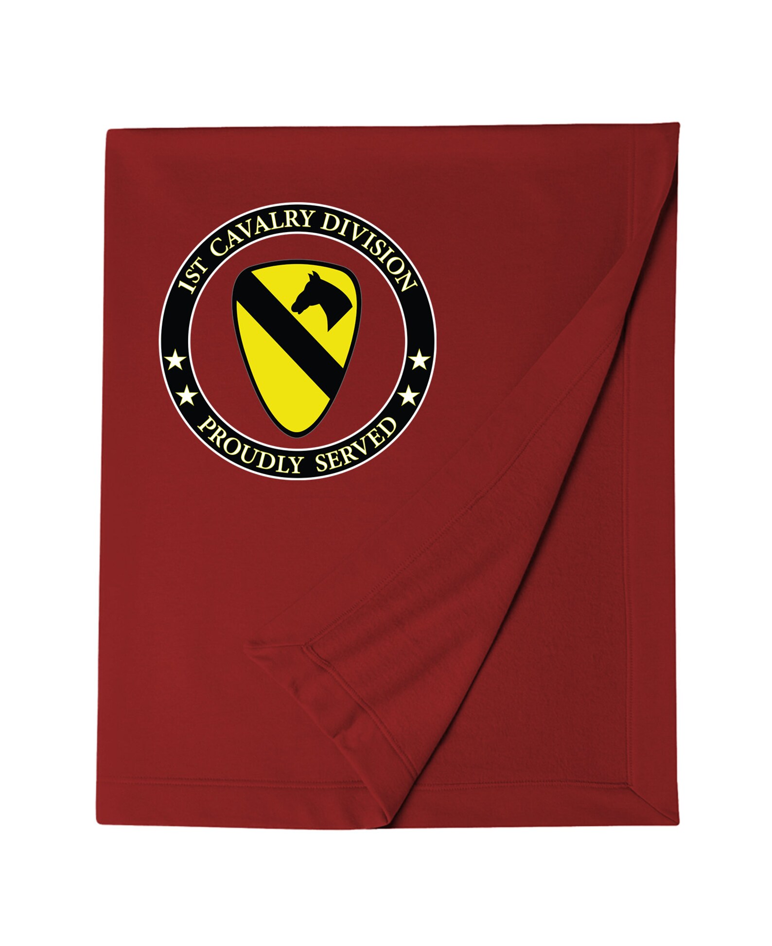 1st Cavalry Division Embroidered Blanket-12383 - Etsy