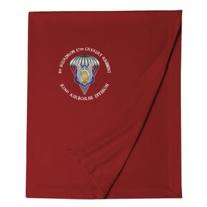 1st Squadron 17th Cavalry Regiment (airborne) Embroidered Blanket-3436 ...