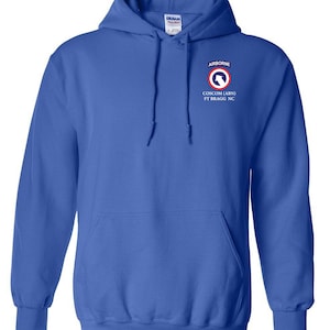 1st Sustainment Command-coscom (airborne) Embroidered Hooded Sweatshirt ...