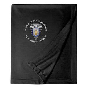 1st Squadron 17th Cavalry Regiment (airborne) Embroidered Blanket-3436 ...
