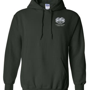 US Army Combat Medical Badge (CMB) Embroidered Hooded Sweatshirt-7039 ...