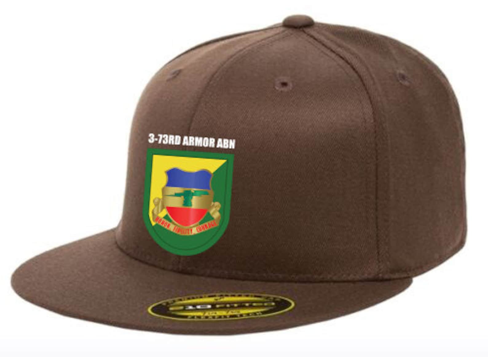 3-73rd Armor Crest Flash "flexfit" Embroidered Baseball Cap-15697 - Etsy