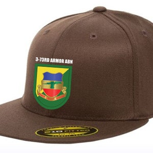 3-73rd Armor Crest Flash "flexfit" Embroidered Baseball Cap-15697 - Etsy