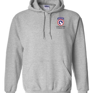 1st Sustainment Command-coscom (airborne) Embroidered Hooded Sweatshirt ...