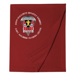 509th Parachute Infantry JRTC Embroidered Blanket-6915 - Etsy