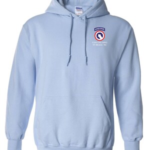 1st Sustainment Command-coscom (airborne) Embroidered Hooded Sweatshirt ...