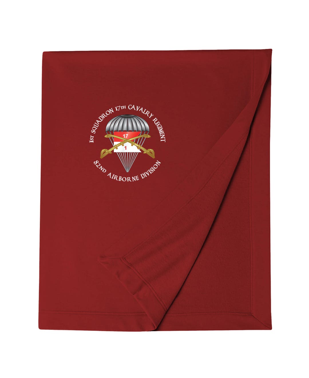 1st Squadron 17th Cavalry Regiment (airborne) Embroidered Blanket-3442 ...