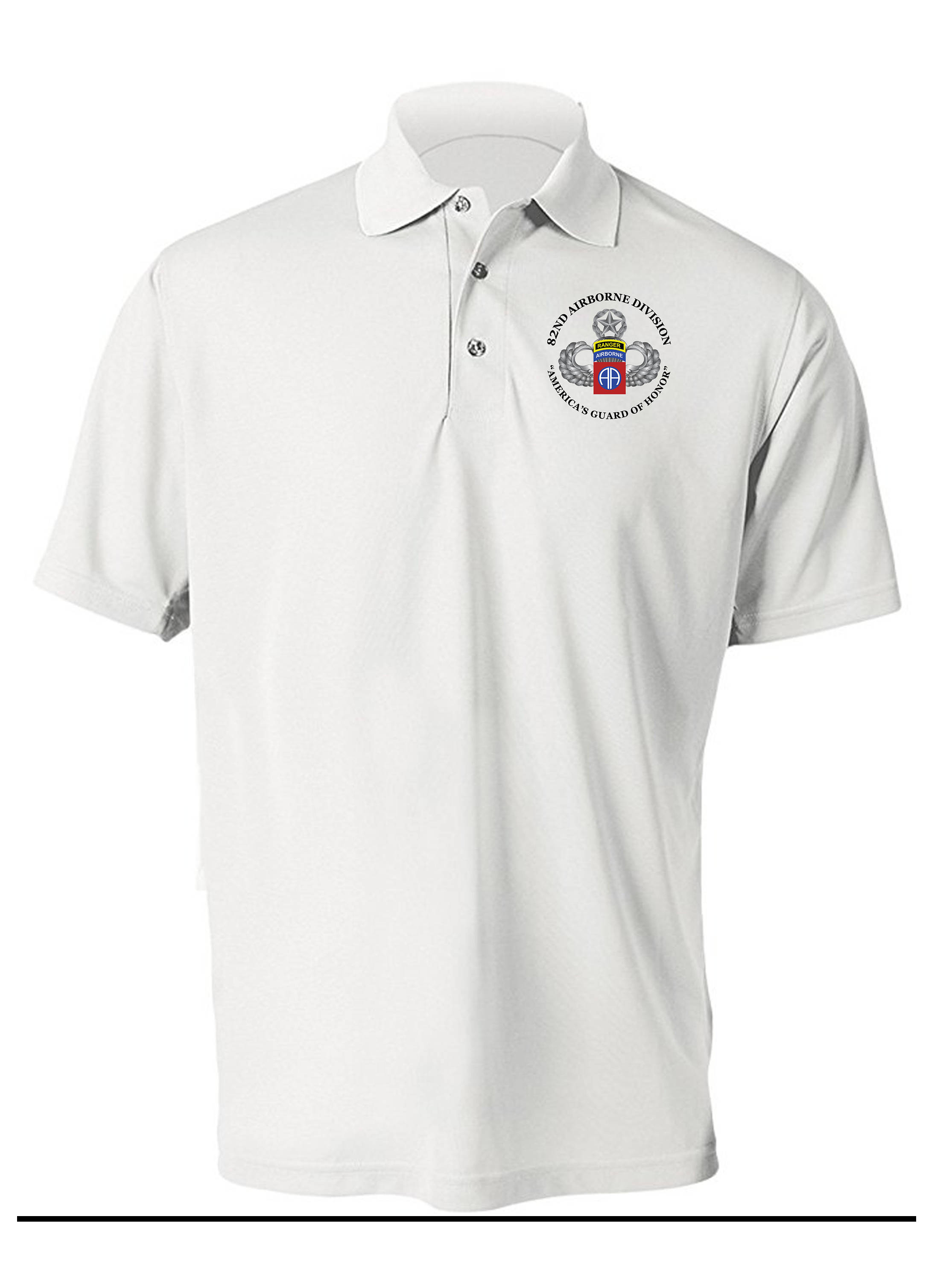82nd Airborne Division W Ranger Tab Embroidered Moisture Wick Polo Shirt 3405 Etsy UK