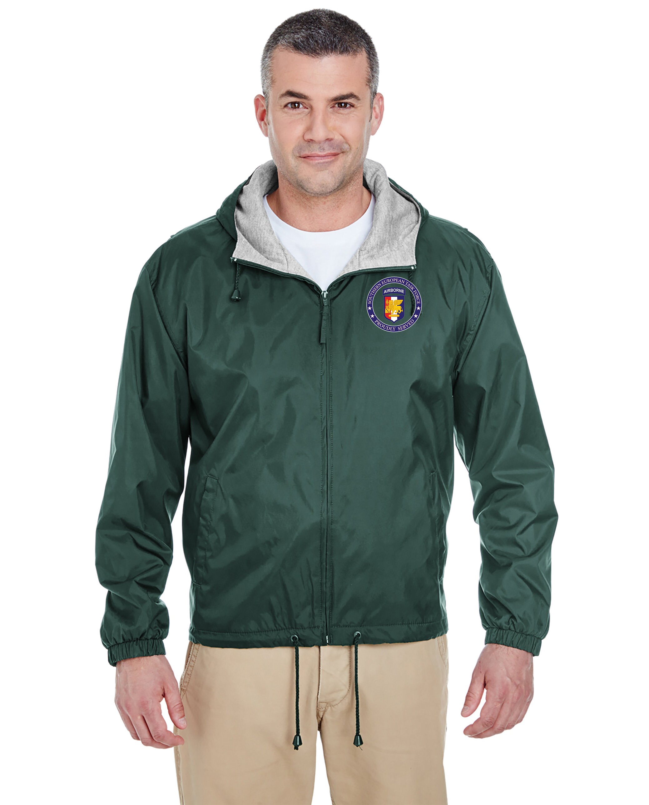 Southern European Task Force (SETAF) Embroidered Fleece-lined Hooded ...