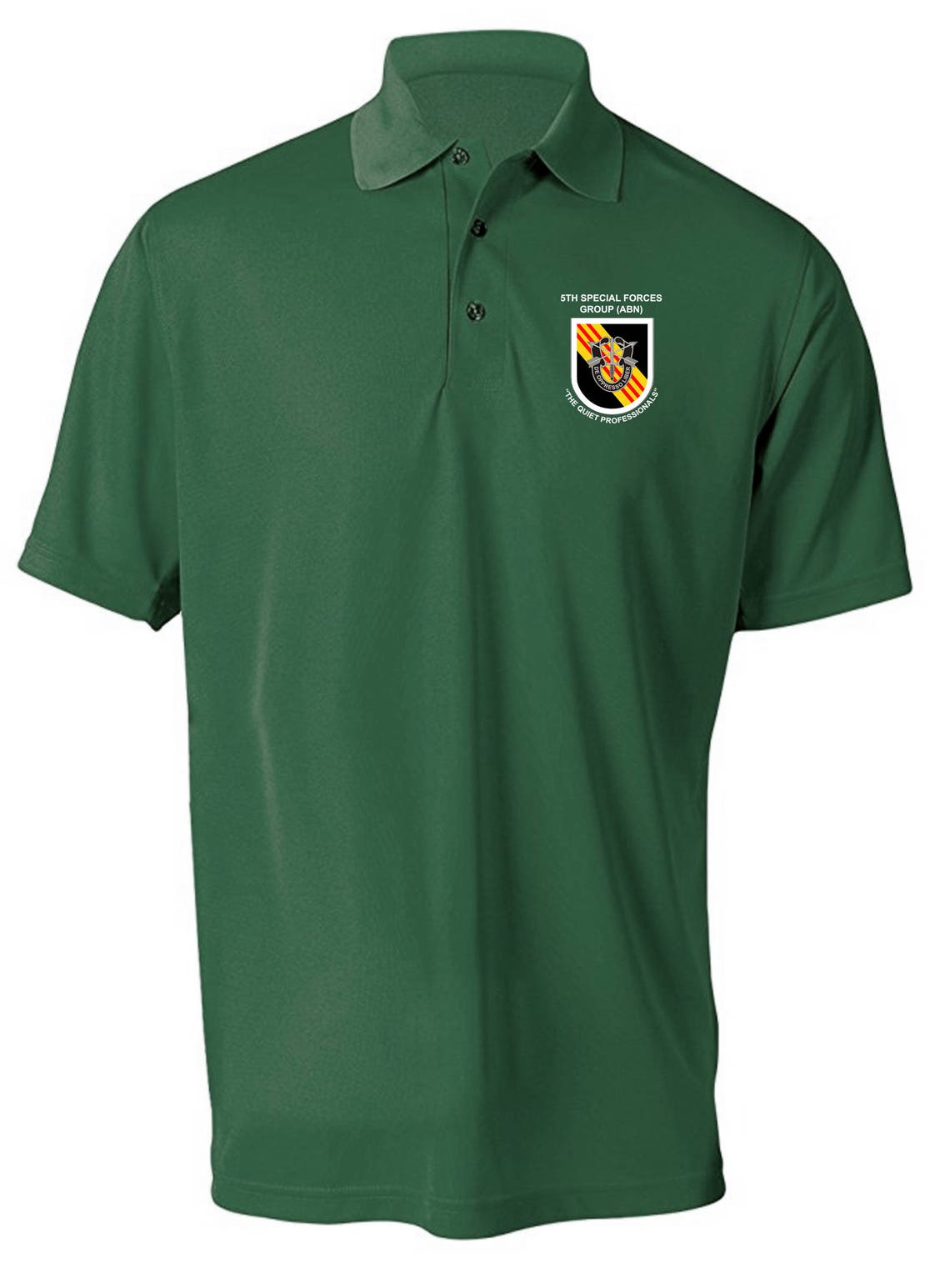 5th Special Forces Group Embroidered Moisture Wick Polo Shirt - Etsy