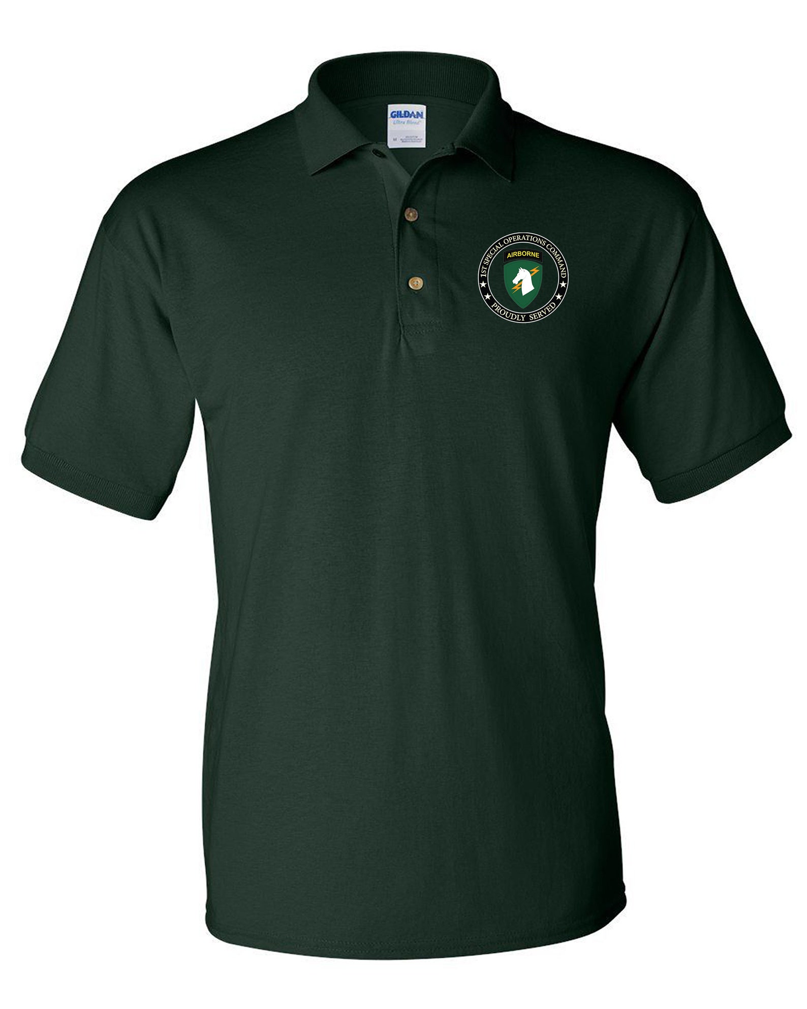 1st Special Operations Command SOCOM Embroidered Cotton Polo Shirt ...