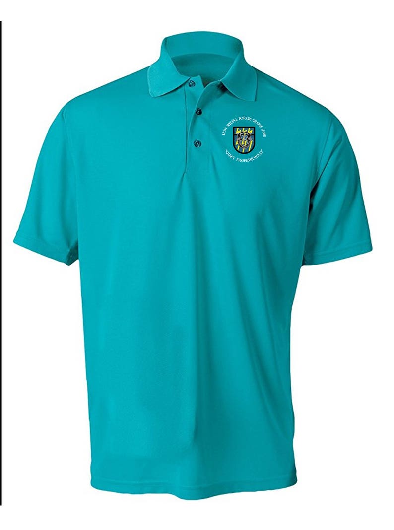 12th Special Forces Group Embroidered Moisture Wick Polo Shirt - Etsy
