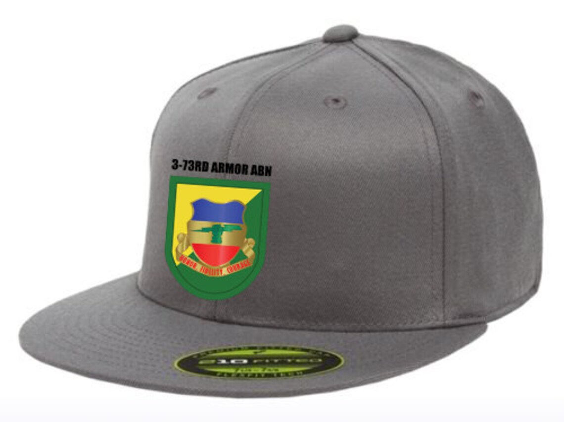 3-73rd Armor Crest Flash "flexfit" Embroidered Baseball Cap-15697 - Etsy