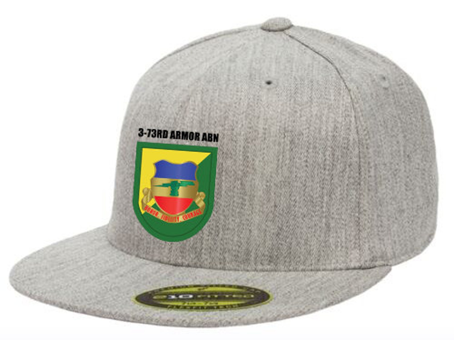 3-73rd Armor Crest Flash "flexfit" Embroidered Baseball Cap-15697 - Etsy