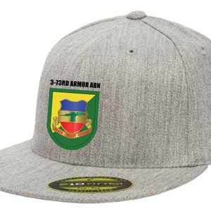 3-73rd Armor Crest Flash "flexfit" Embroidered Baseball Cap-15697 - Etsy