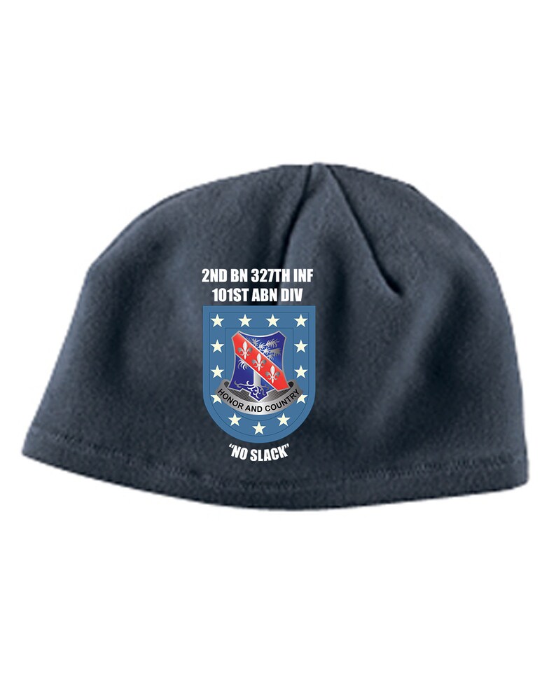 2-327th Infantry Regiment Embroidered Fleece Beanie-15771 - Etsy