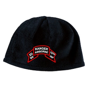2-75th Ranger Battalion Embroidered Fleece Beanie-15883 - Etsy