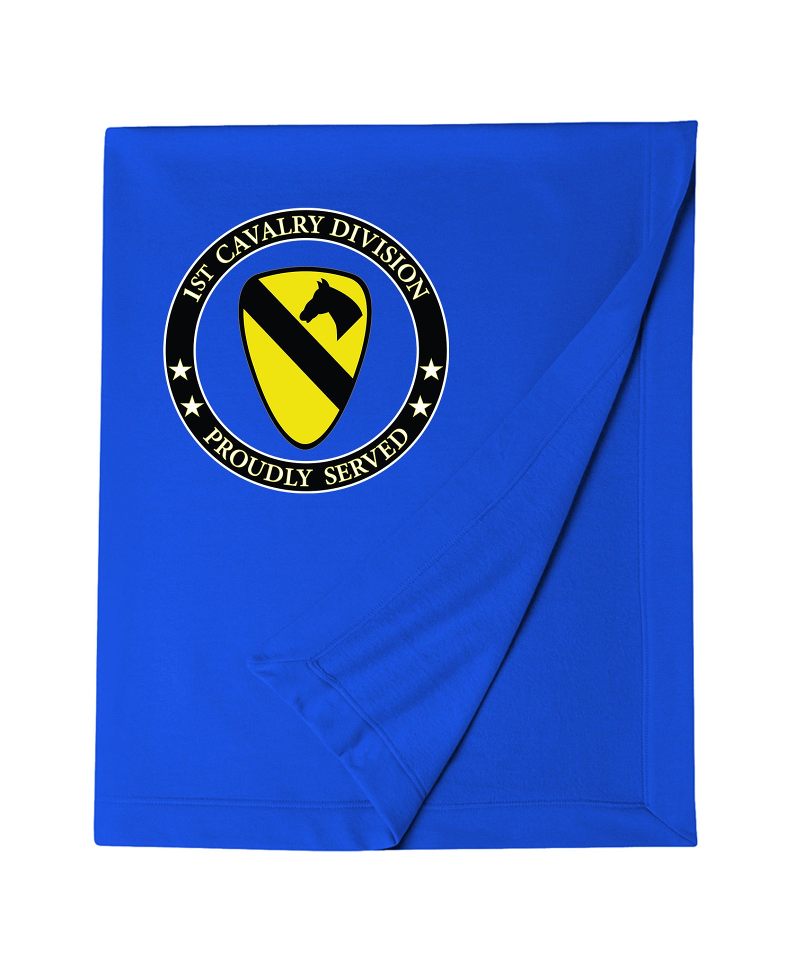 1st Cavalry Division Embroidered Blanket-12383 - Etsy