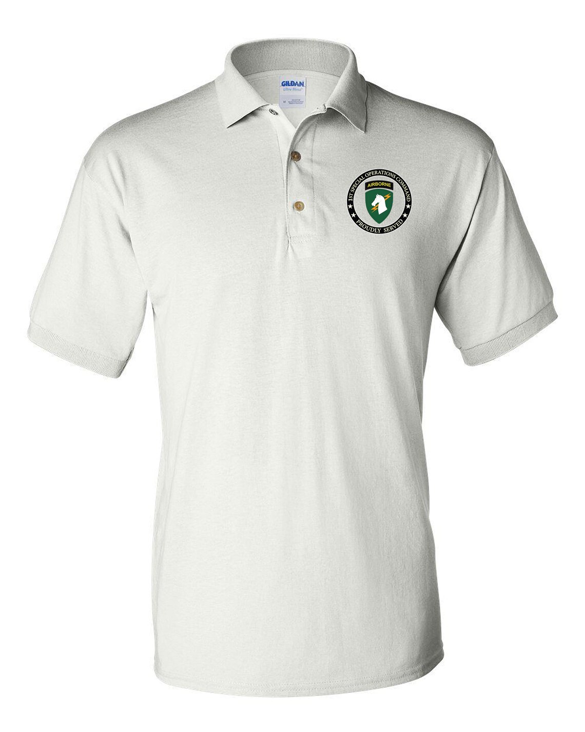 1st Special Operations Command SOCOM Embroidered Cotton Polo Shirt ...