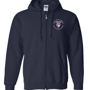 1st Sustainment Command-coscom (airborne) Embroidered Hooded Sweatshirt ...
