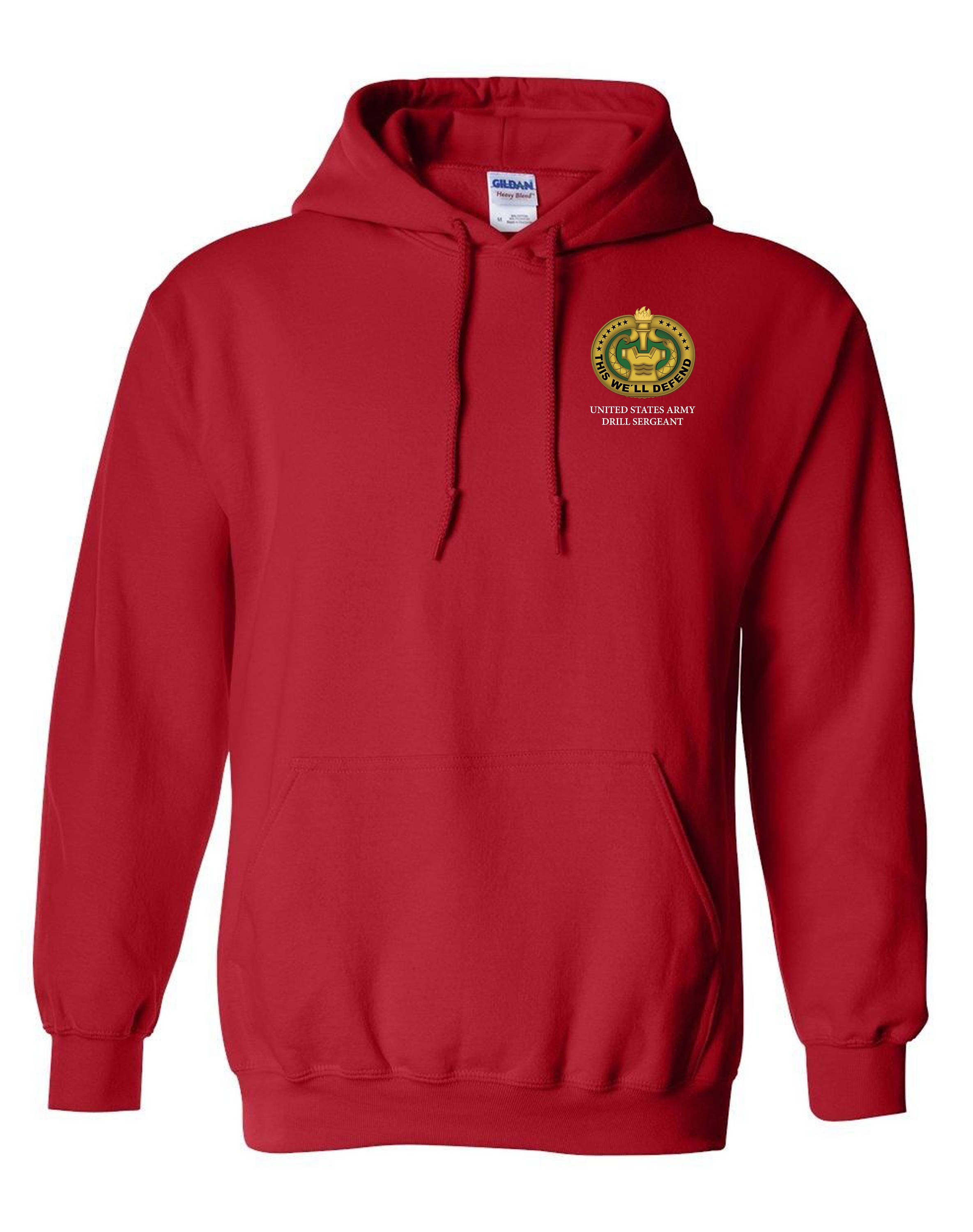 US Army Drill Sergeant Embroidered Hooded Sweatshirt-7268 - Etsy