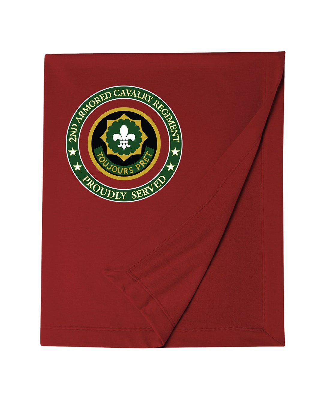 2nd Armored Cavalry Regiment Embroidered Blanket-12483 - Etsy
